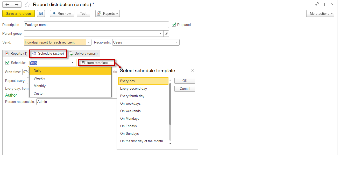 Report Distribution – AccountingSuite