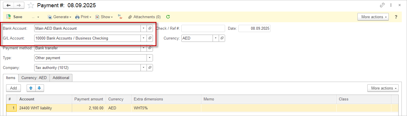 Bank Accounts – AccountingSuite